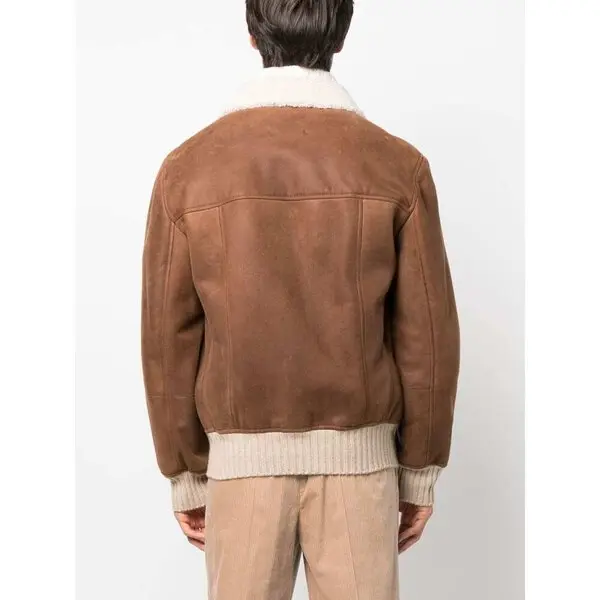 Brunello Cucinelli Shearling Aviator Jacket
