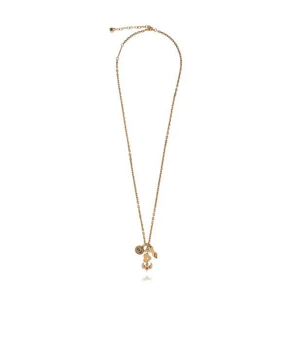 Dsquared2 Charm Detail Cable Chain Necklace - Yellow