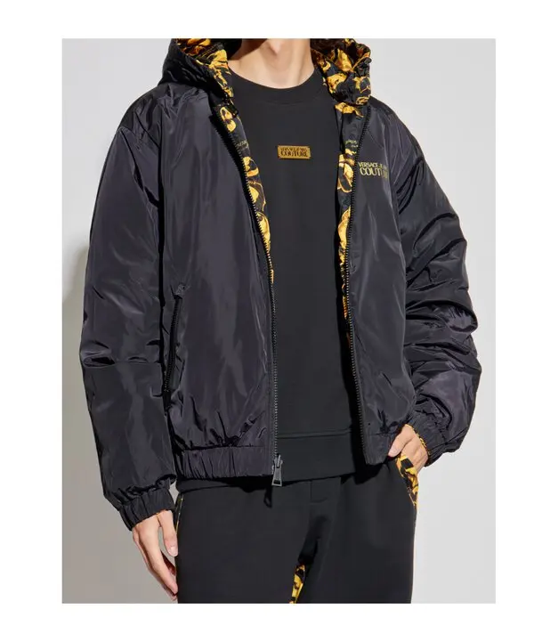 Versace Reversible Hooded Jacket - Black