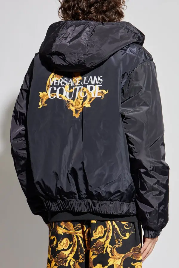 Versace Reversible Hooded Jacket - Black