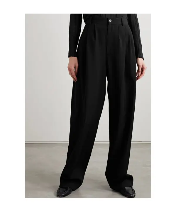 THE ROW Straight-leg Pleat-detailed Trousers