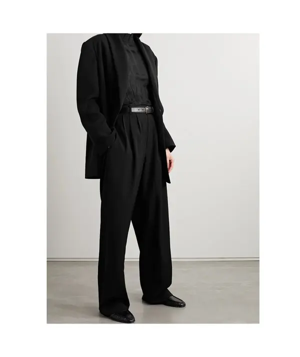 THE ROW Straight-leg Pleat-detailed Trousers
