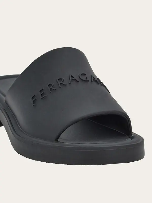 FERRAGAMO Embossed Logo Slides