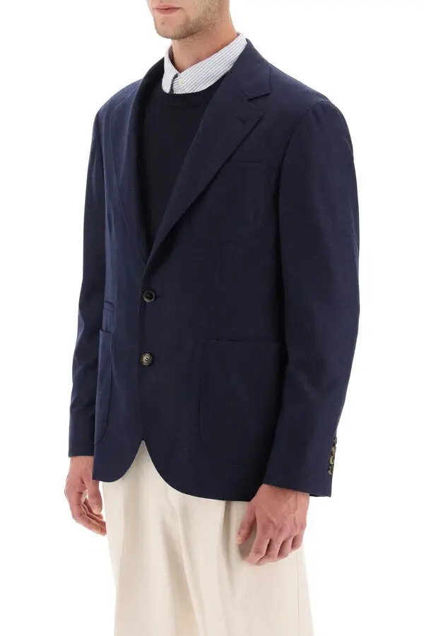 Brunello Cucinelli Single Breasted Blazer - Black