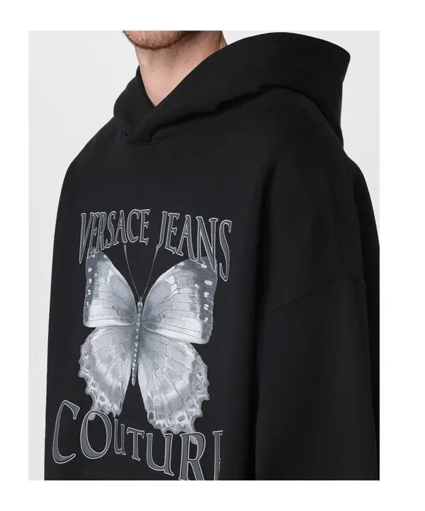 Versace Butterfly Printed Oversized Hoodie