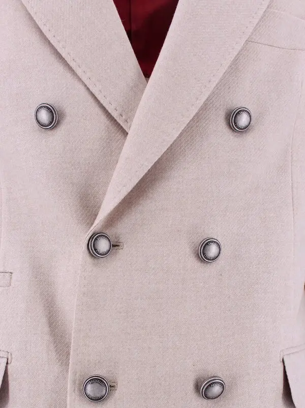 Brunello Cucinelli Peak-lapel Double-breasted Tailored Blazer