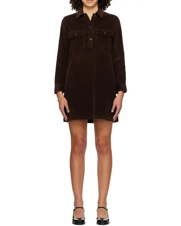 A.p.c. Mia Corduroy Shirt Dress
