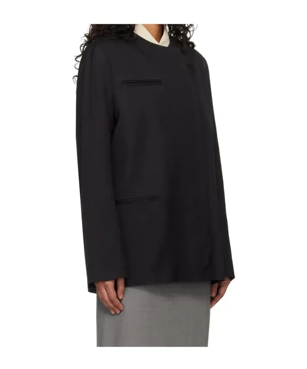 Loulou De Saison Bono Asymmetrical Welt Pocket Jacket