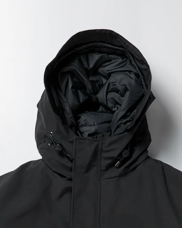 Canada Goose Chest Logo-patch Parka Coat - Black