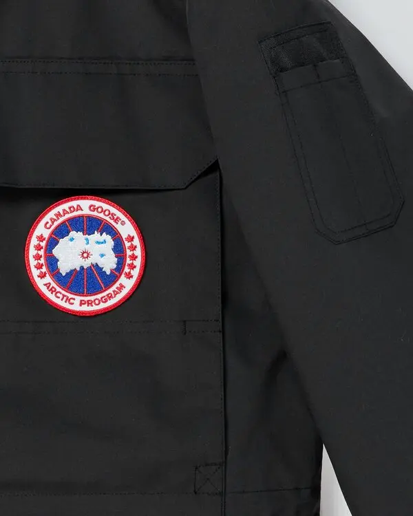 Canada Goose Chest Logo-patch Parka Coat - Black