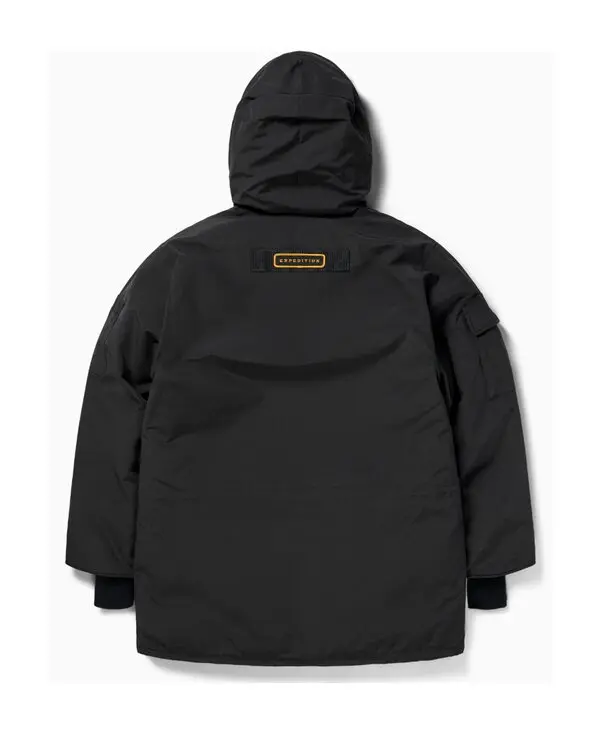 Canada Goose Chest Logo-patch Parka Coat - Black