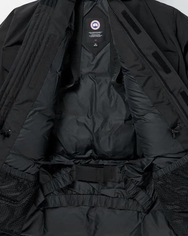 Canada Goose Chest Logo-patch Parka Coat - Black