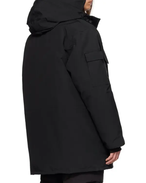 Canada Goose Chest Logo-patch Parka Coat - Black