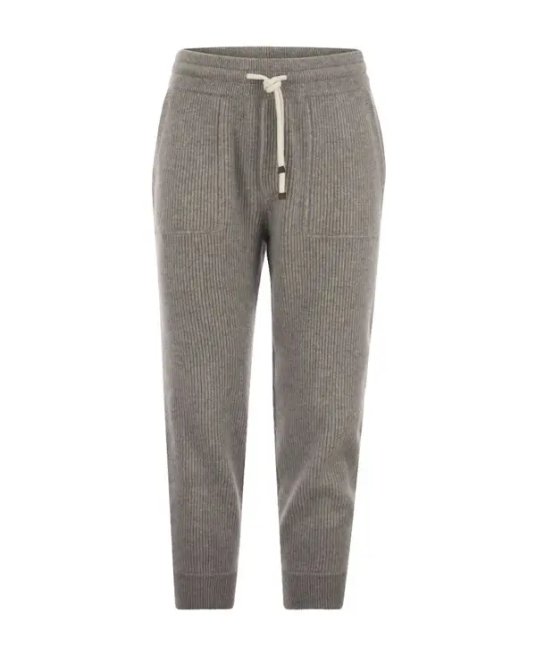 Brunello Cucinelli Drawstring Cashmere Track Pants