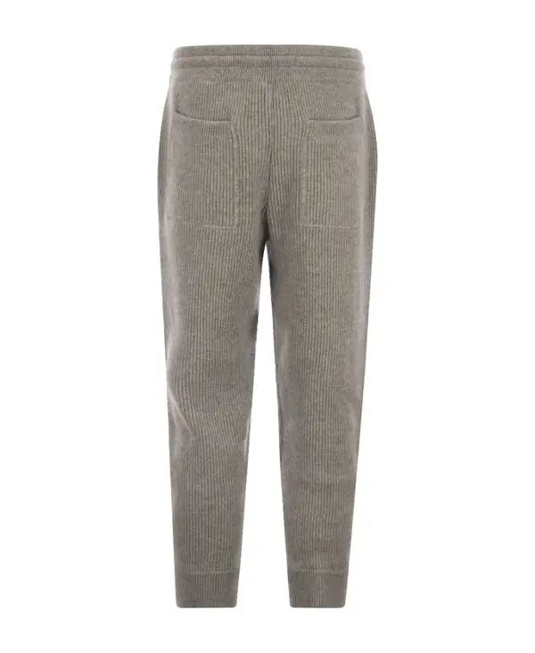 Brunello Cucinelli Drawstring Cashmere Track Pants