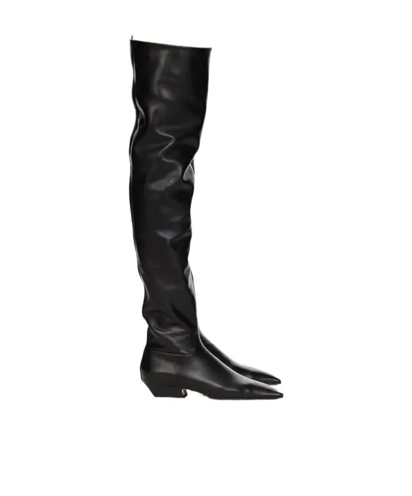 Khaite Marfa Square Toe Knee-high Boots
