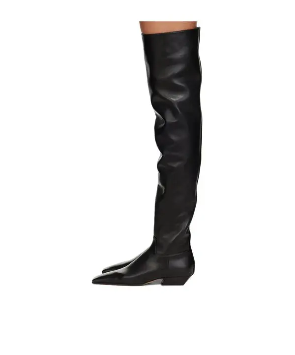Khaite Marfa Square Toe Knee-high Boots