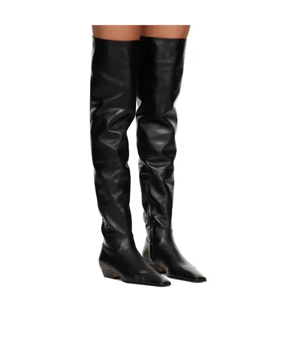 Khaite Marfa Square Toe Knee-high Boots