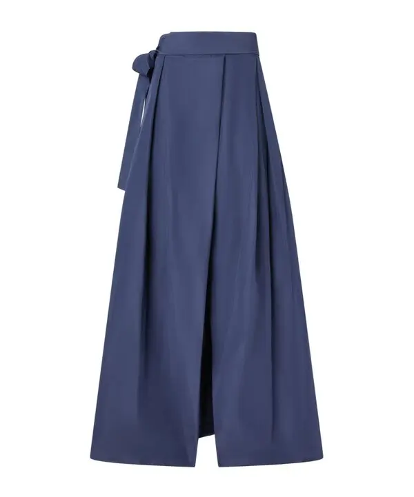 Pinko Pleated Waist-belt Maxi Skirt