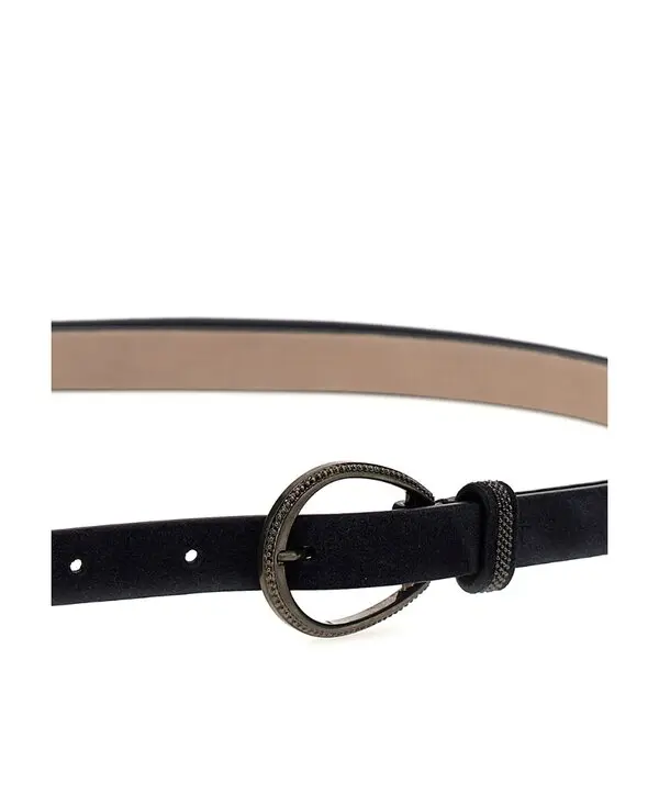 Brunello Cucinelli Monili Embellished Buckle Belt