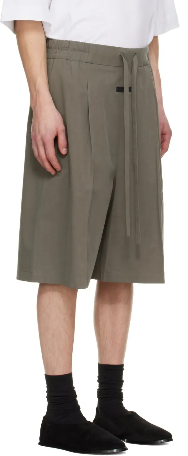 Fear Of God Mid-rise Drawstring Pleated Shorts