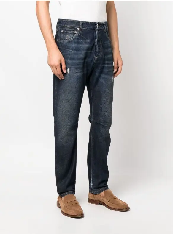 Brunello Cucinelli Mid-waist Straight Leg Jeans