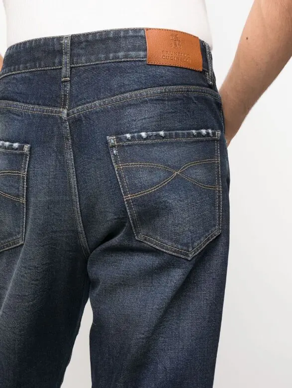 Brunello Cucinelli Mid-waist Straight Leg Jeans