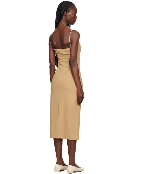 THE ROW Haku Sleeveless Square Neck Dress
