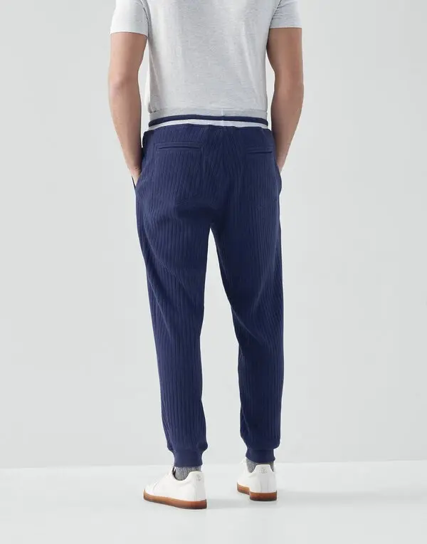 Brunello Cucinelli Elasticated-waist Cotton Track Trousers