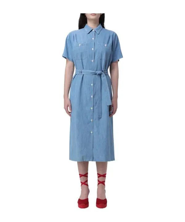A.p.c. Drew Denim Midi Dress