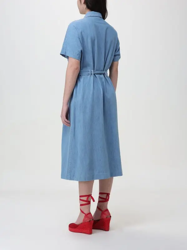 A.p.c. Drew Denim Midi Dress