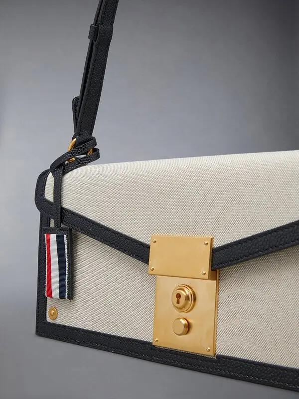 Thom Browne Rwb-tag Canvas Shoulder Bag