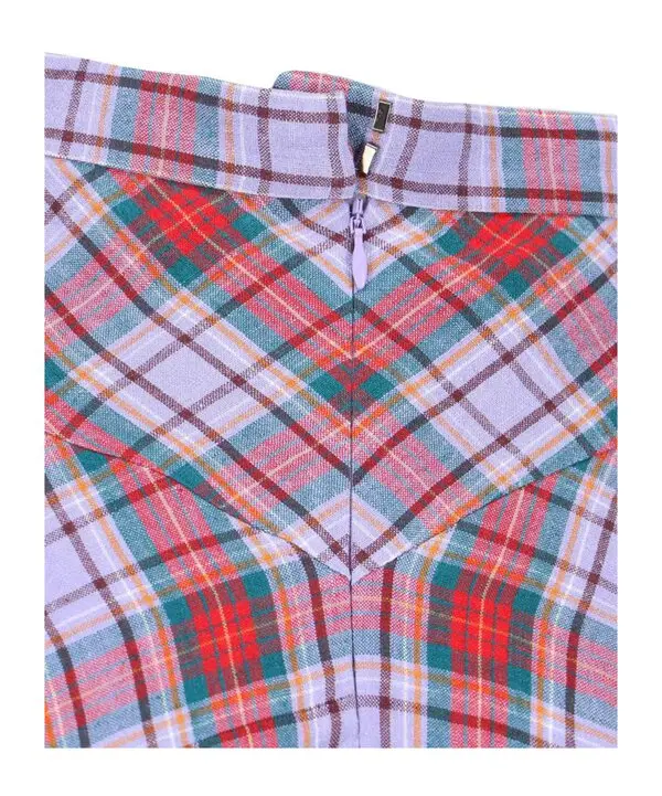 VIVIENNE WESTWOOD Asymmetrical Plaid Skirt