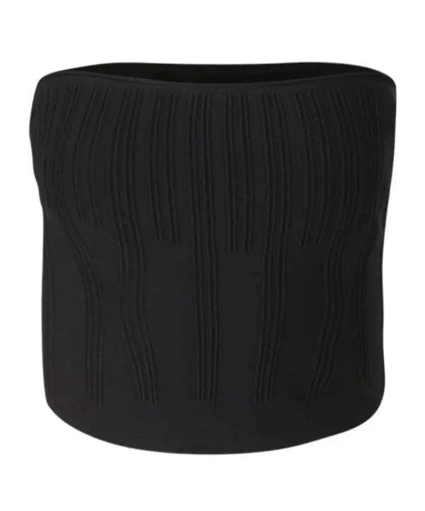 MUGLER Strapless Boning Detail Top