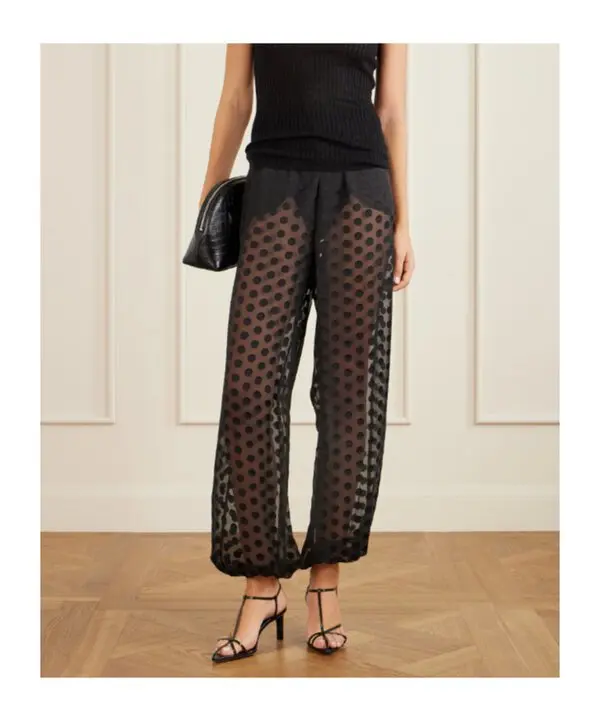 THE FRANKIE SHOP Orissa Polka Dot Tapered Pants