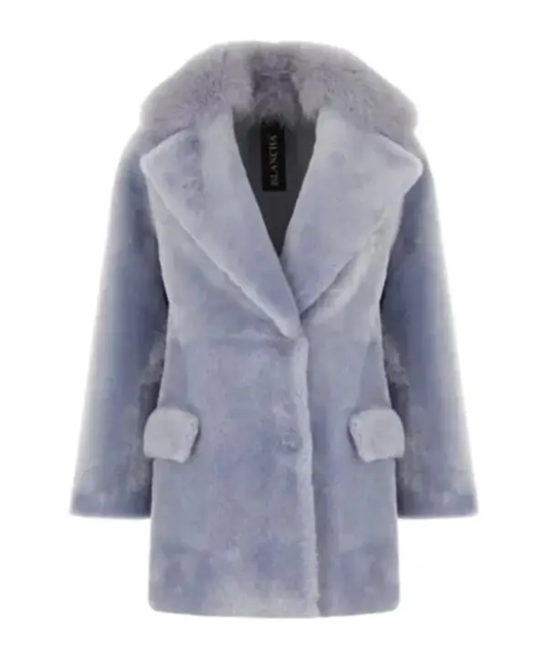 BLANCHA Long-sleeved Fur Coat