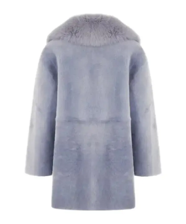 BLANCHA Long-sleeved Fur Coat