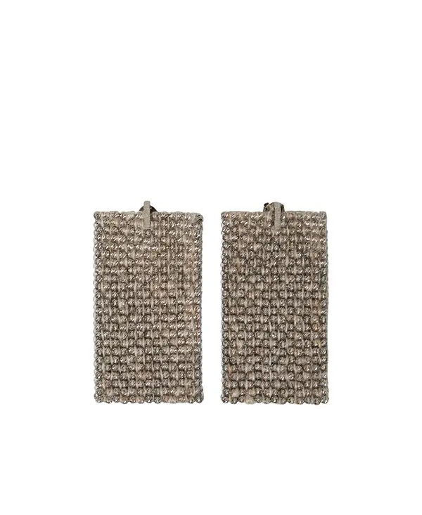 Brunello Cucinelli Oversized Rectangle Earrings - Multicolor