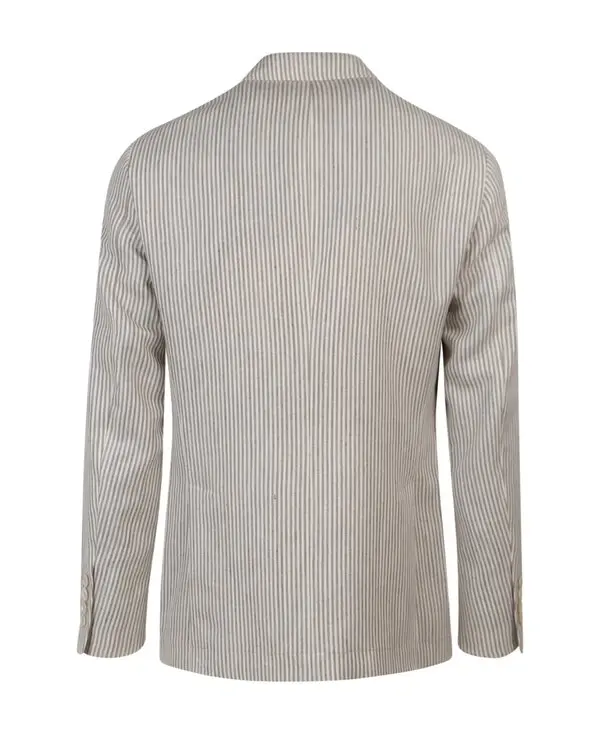 Brunello Cucinelli Single-breasted Striped Blazer