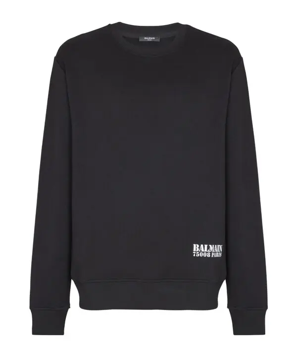 Balmain Logo Printed Crewneck Sweatshirt