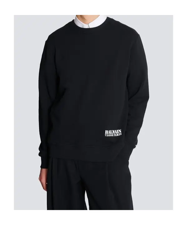 Balmain Logo Printed Crewneck Sweatshirt
