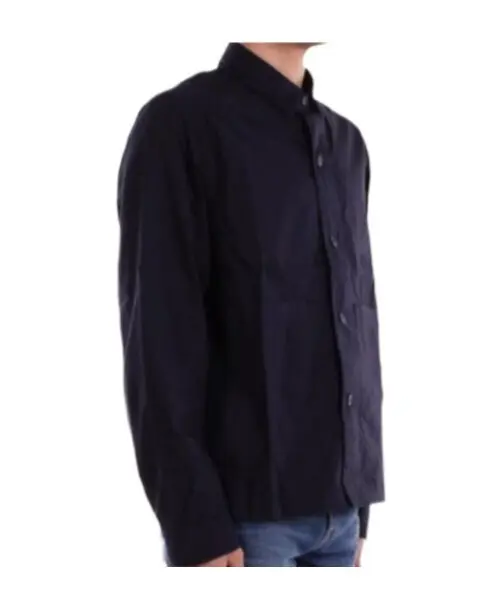 C.P. COMPANY Logo Plaque Poplin Shirt