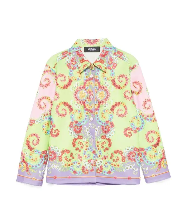 Versace Printed Silk Shirt - Multicolor