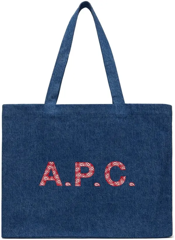 A.p.c. Diana Denim Tote Bag - Red