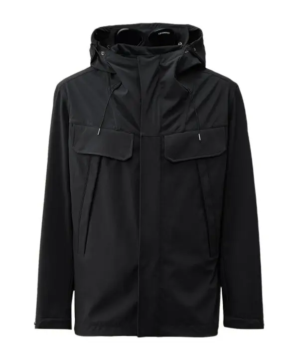 C.P. COMPANY Medium Jacket With Goggle Hood - Blue