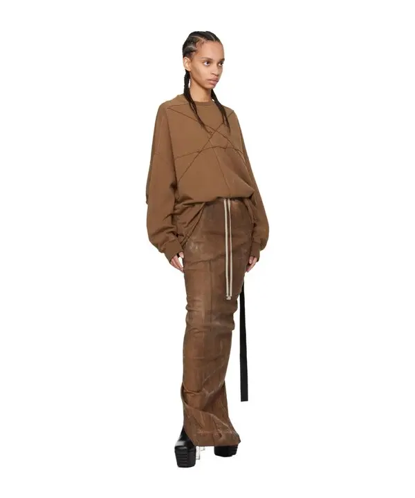 Rick Owens Drawstring Waist Maxi Skirt