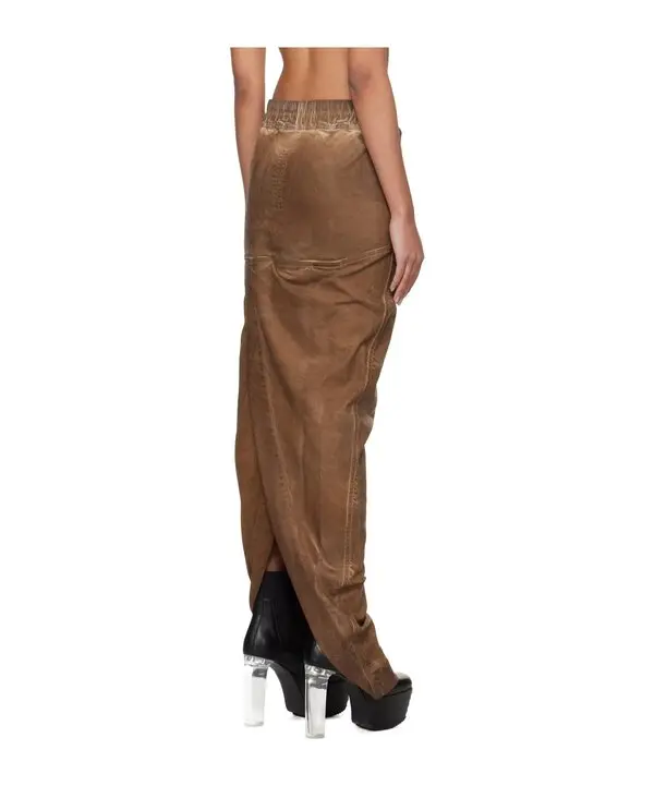 Rick Owens Drawstring Waist Maxi Skirt