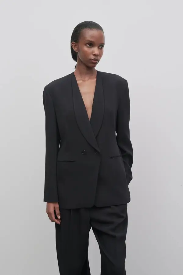 THE ROW Alda Double-breasted Blazer