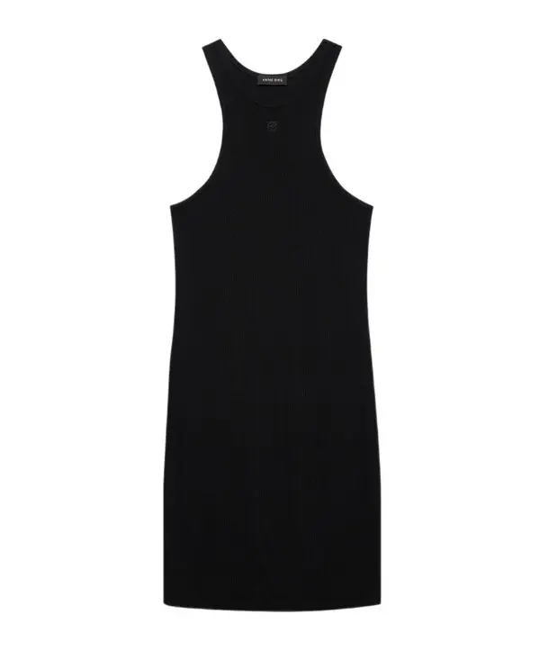 ANINE BING Ribbed Crewneck Mini Dress