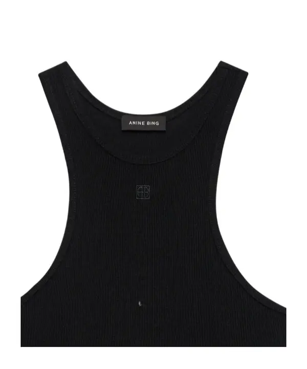ANINE BING Ribbed Crewneck Mini Dress